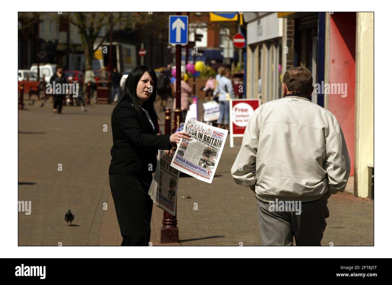 On The Streets Of Long Eatonsadie Graham Standing For Bnp In Erewash Against Kilroy Silk