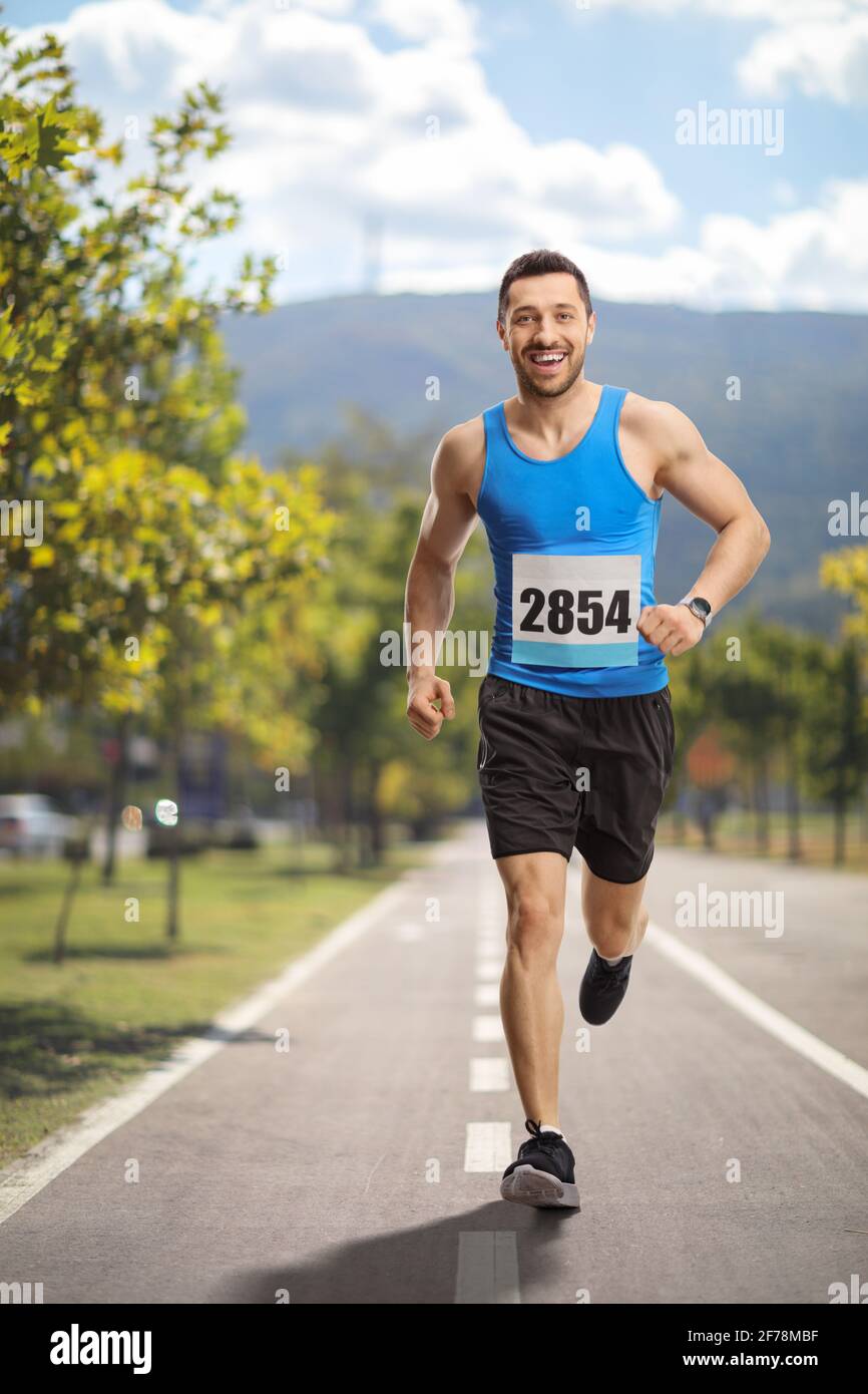 Male marathon runner hi-res stock photography and images - Alamy
