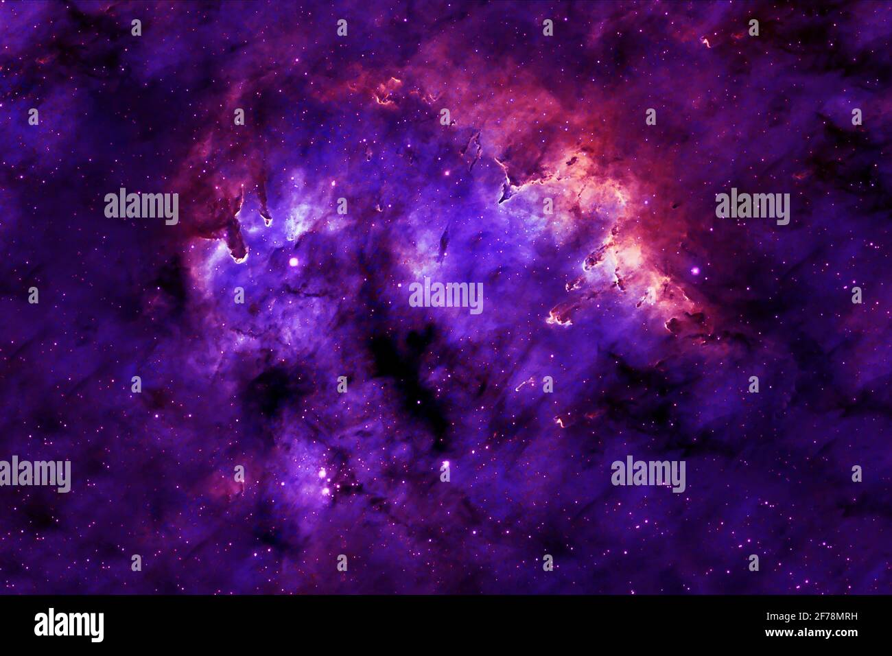 Beautiful colored galaxy. Blue space with stars. Elements of this image ...
