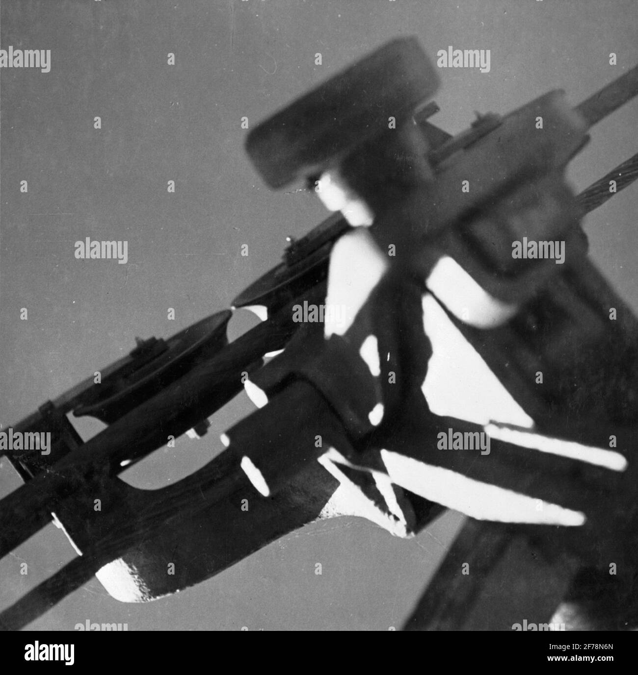 Detail of cable banner Stock Photo - Alamy