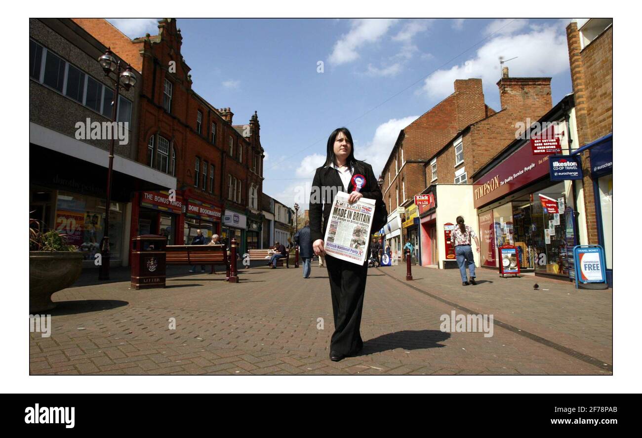 On the streets of Long Eaton......Sadie Graham standing for BNP in ...