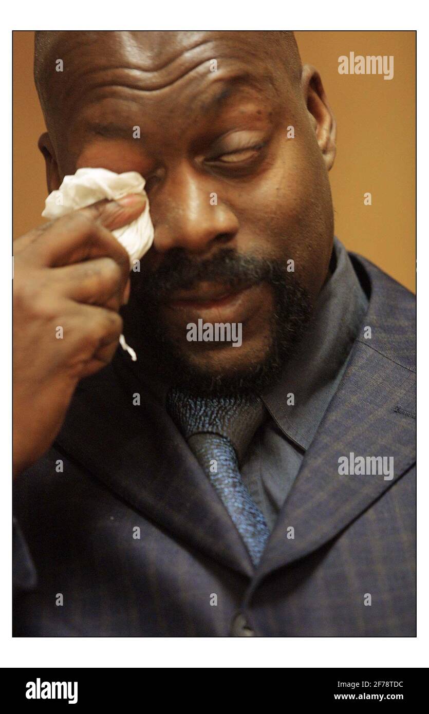 An emotional Winston Silcott.....photographed in London days after his ...