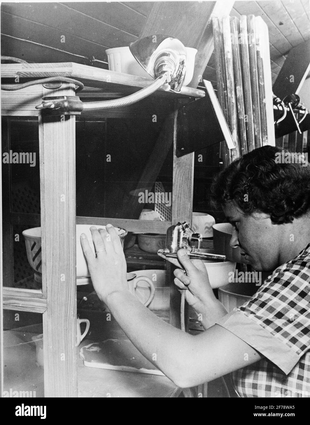 Decorative interior painting Black and White Stock Photos & Images - Alamy