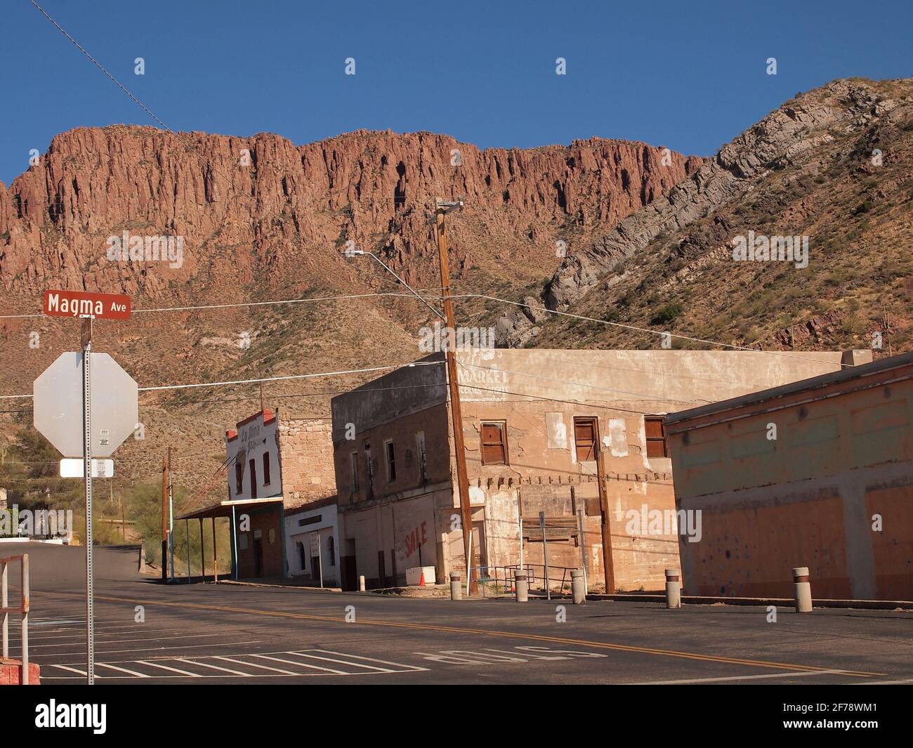 Superior, Arizona a small Arizona town at the bottom of a mountain ...