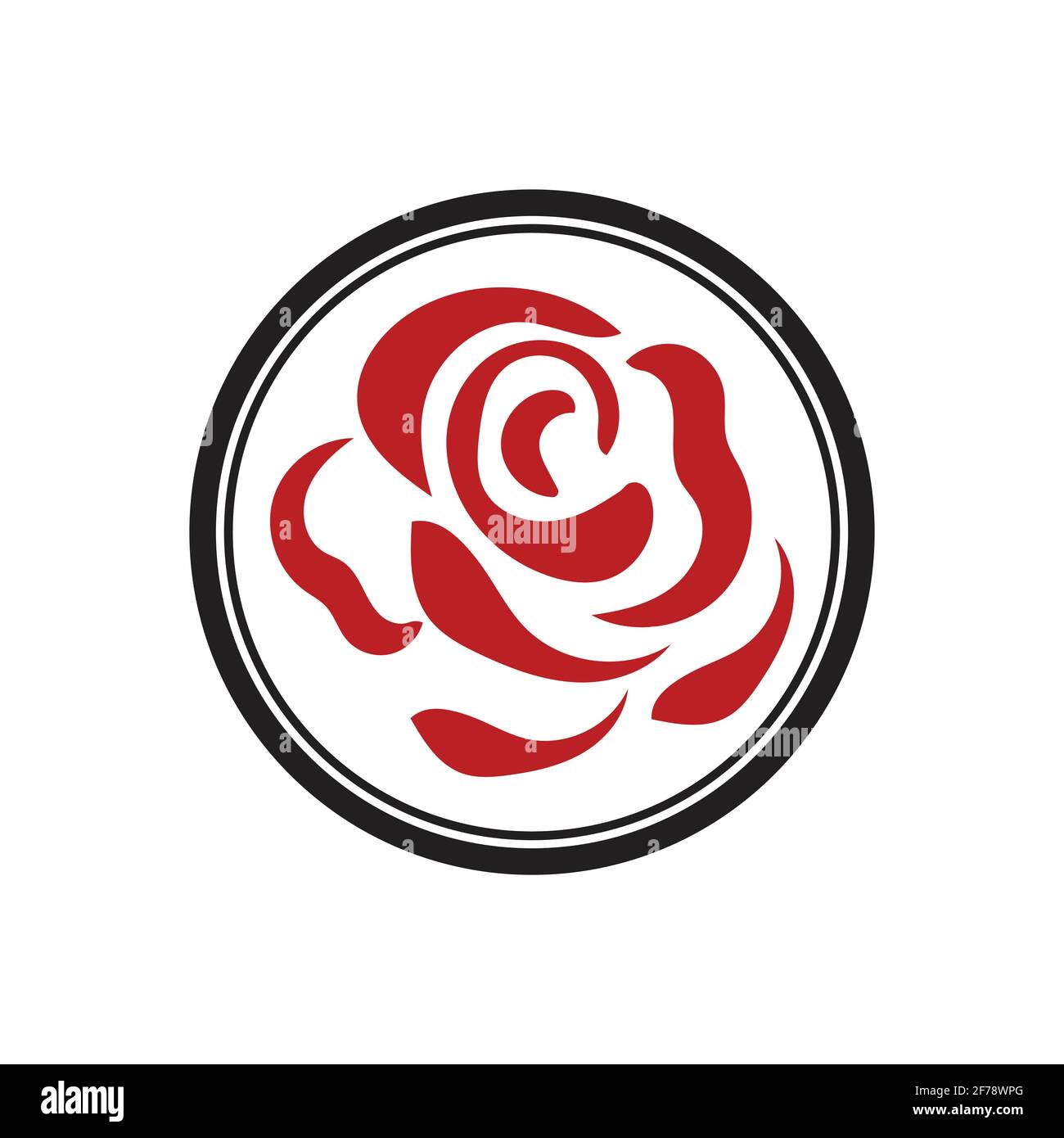 Beautiful Contour Logo with Rose Flower for Boutique or Beauty Salon or ...