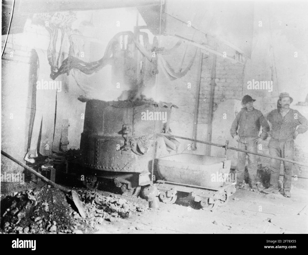The first carbide furnace according to Albert Petersson's construction ...