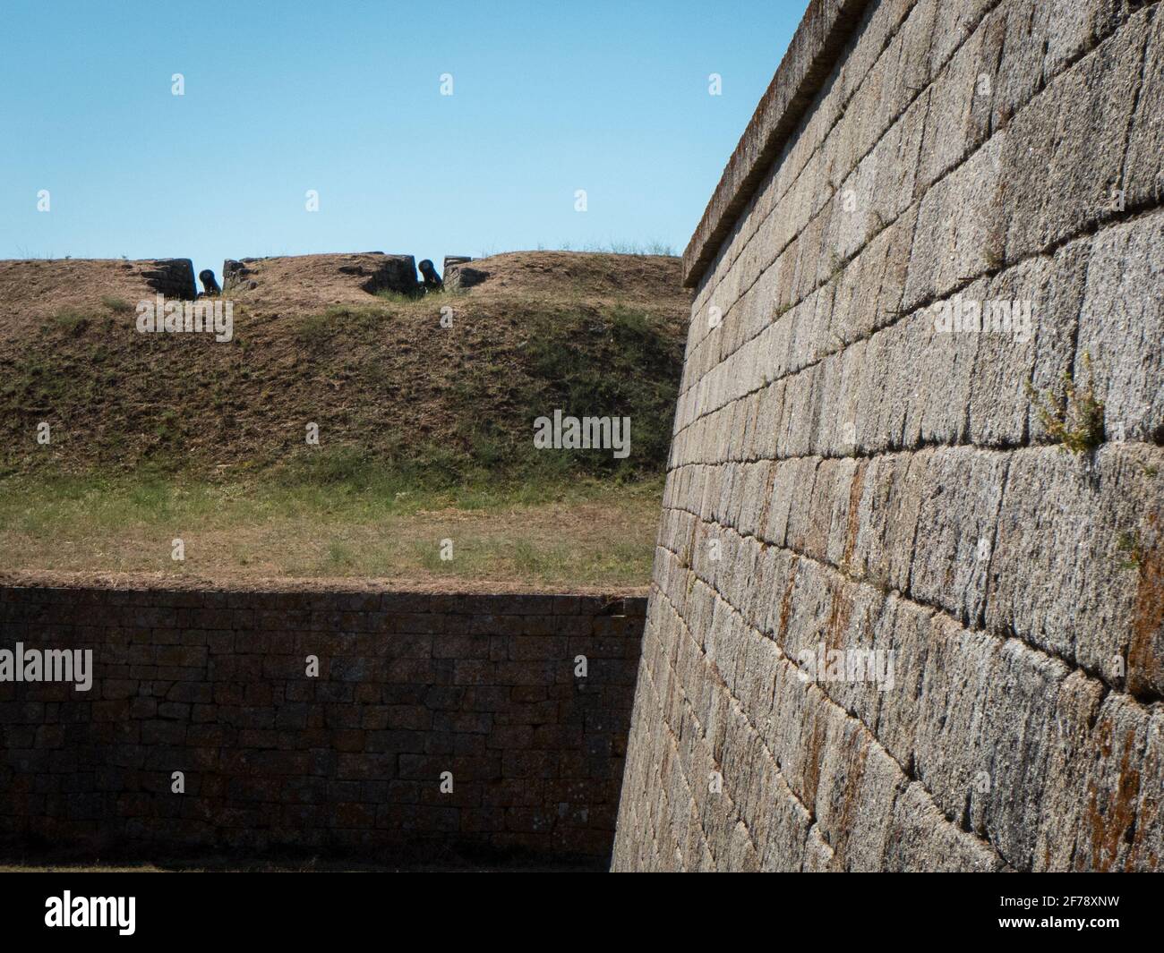 The Fortress Almeida, close to the border with Spain stands exemplary ...