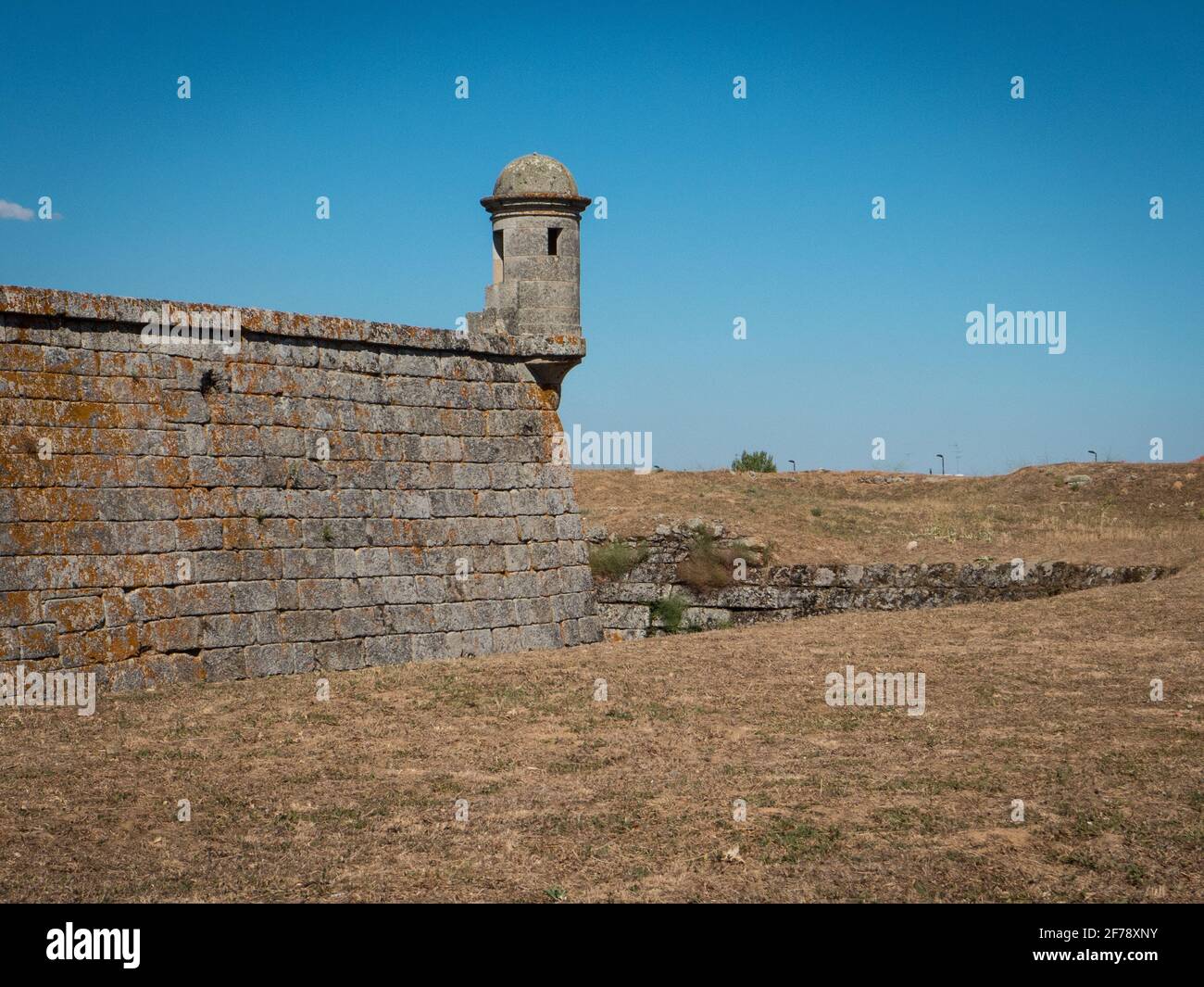The Fortress Almeida, close to the border with Spain, stands exemplary ...