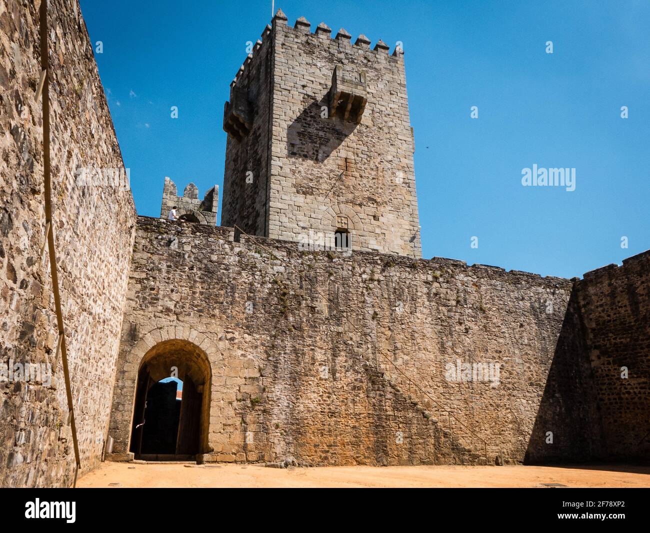 The castle of Sabugal built around 1300 commands the region at the ...