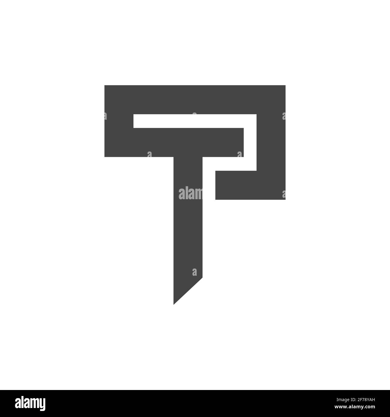 Initial tp letter logo vector template design. Creative abstract letter ...
