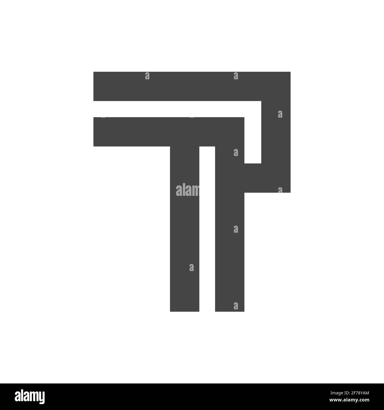Initial tp letter logo vector template design. Creative abstract letter ...