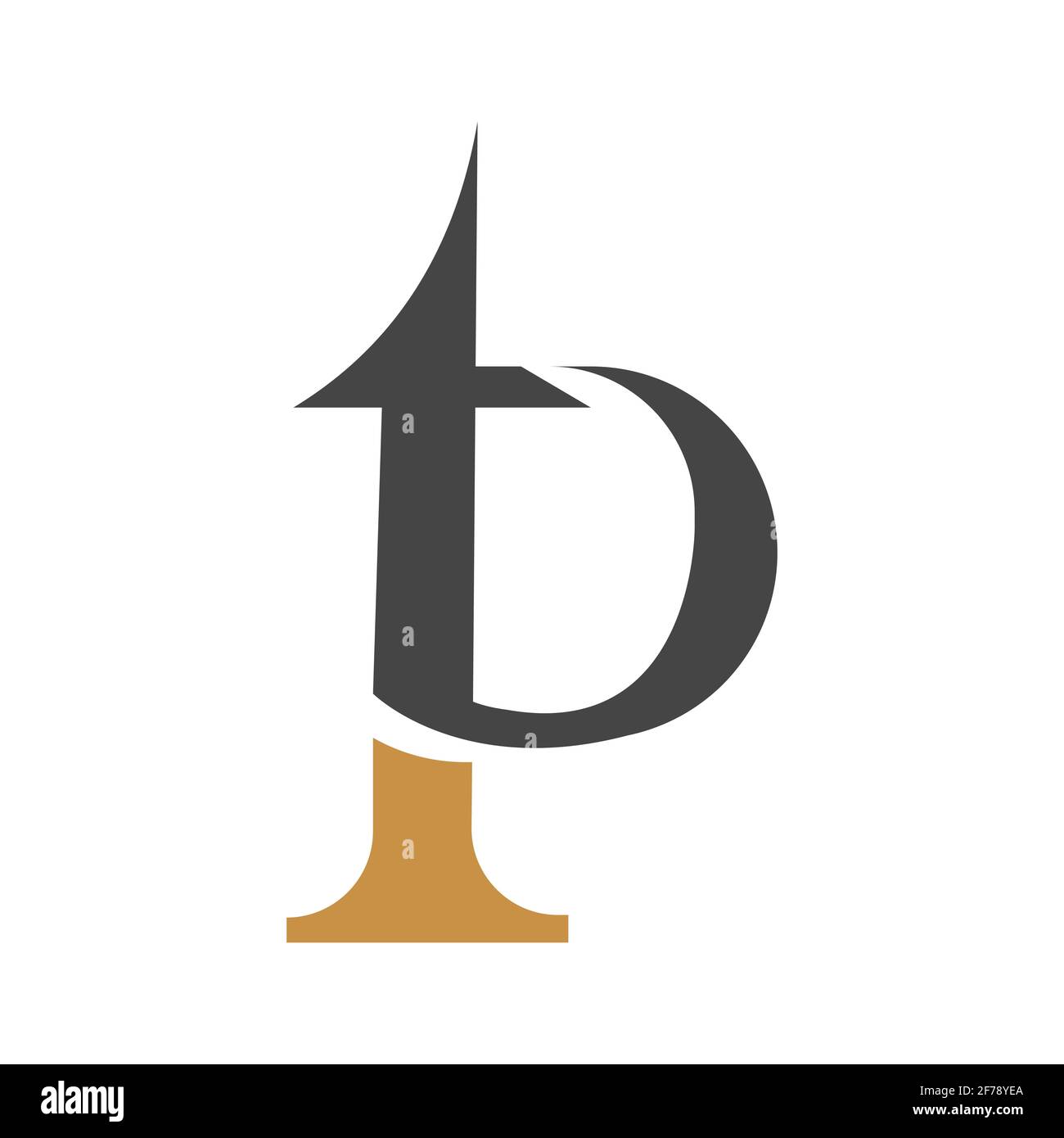 Initial tp letter logo vector template design. Creative abstract letter pt logo design. Linked ...