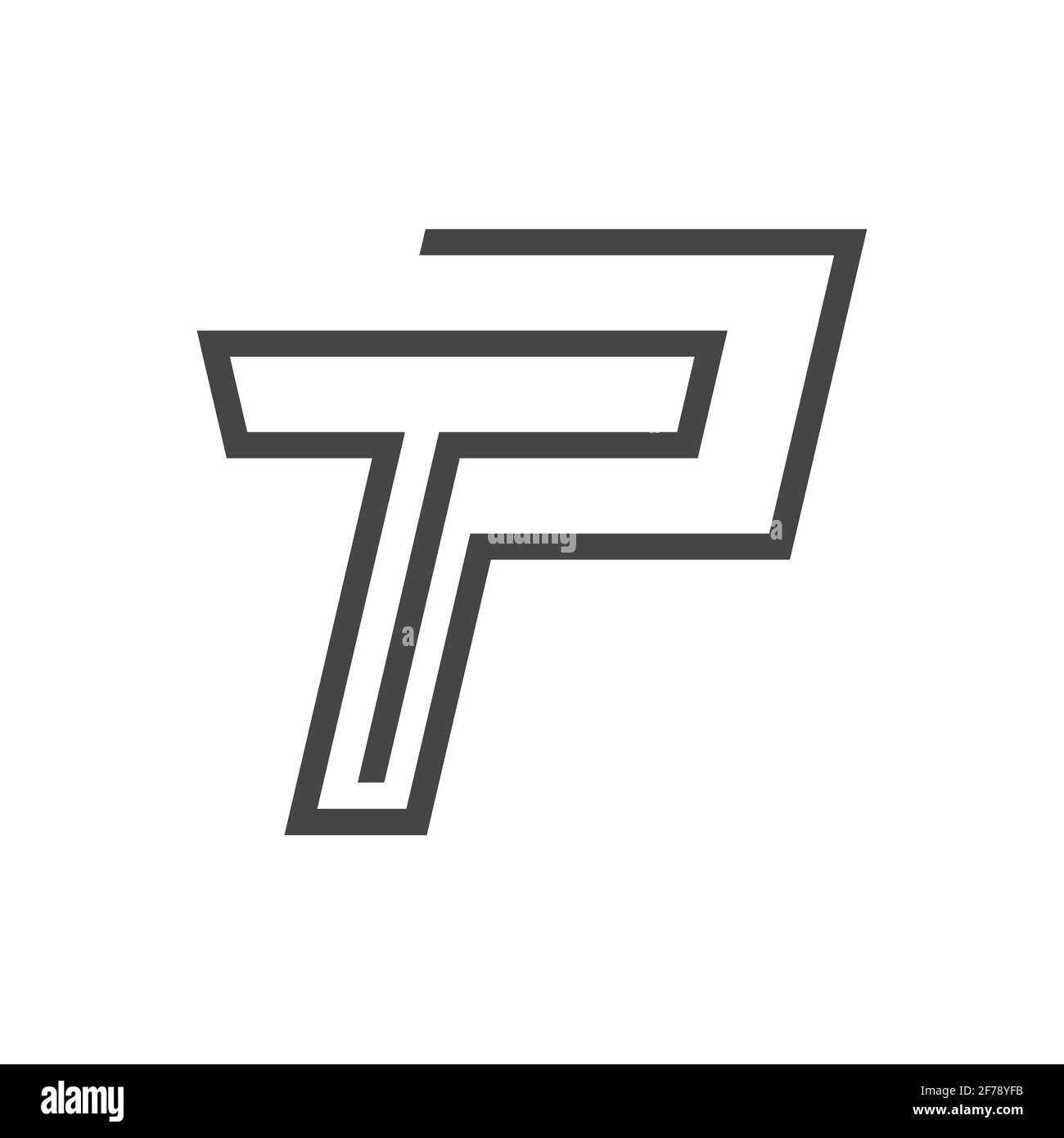 Initial tp letter logo vector template design. Creative abstract letter ...