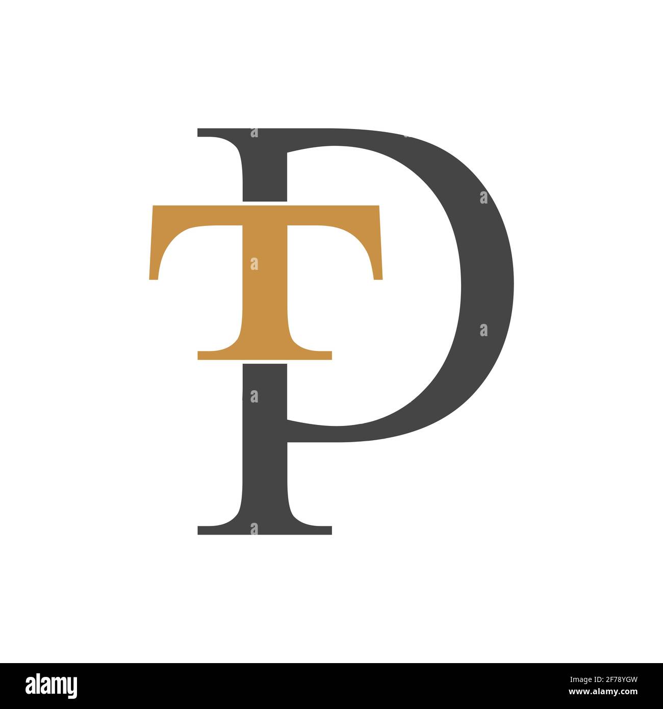 Initial tp letter logo vector template design. Creative abstract letter pt logo design. Linked ...