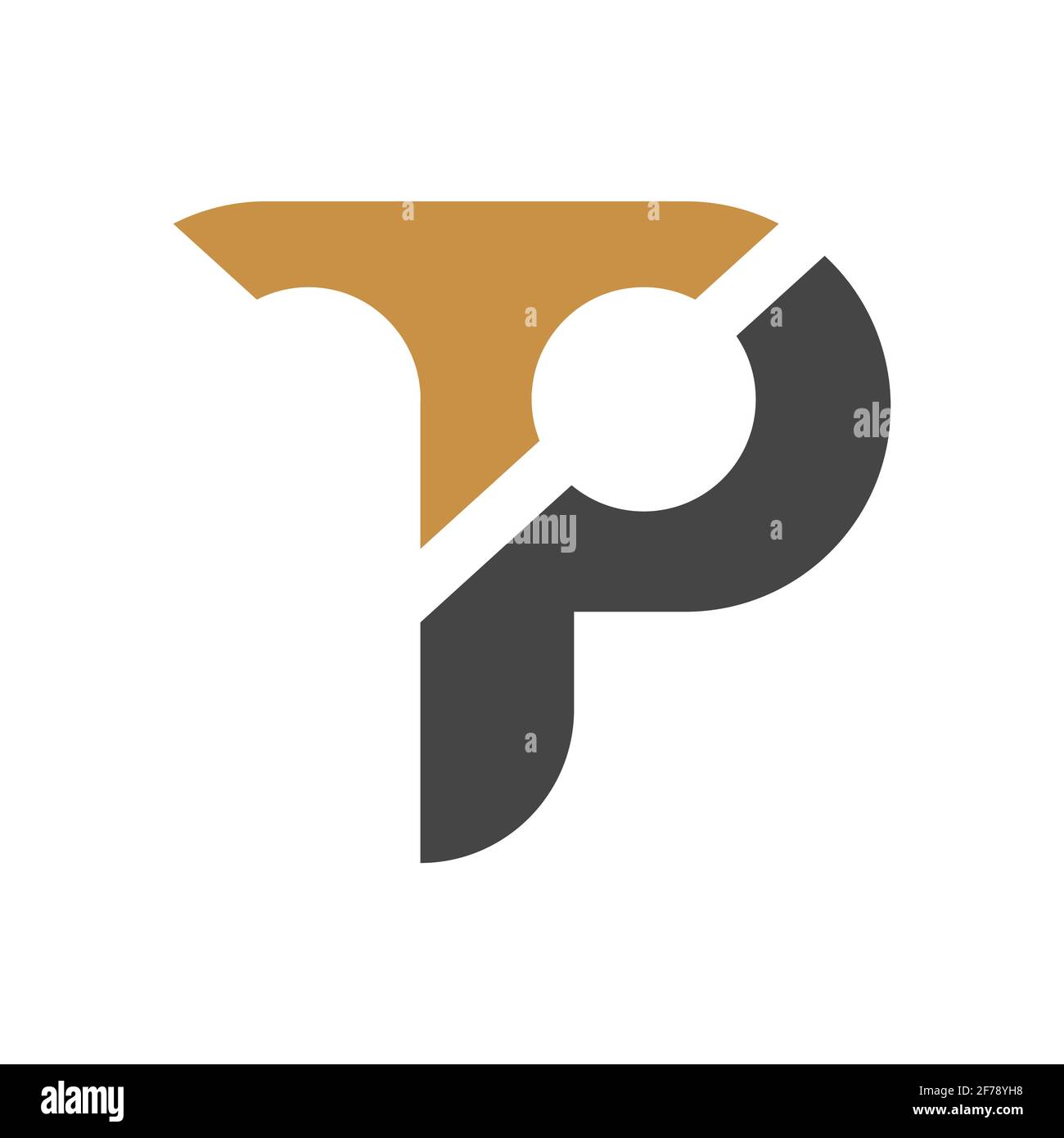 Initial tp letter logo vector template design. Creative abstract letter pt logo design. Linked ...