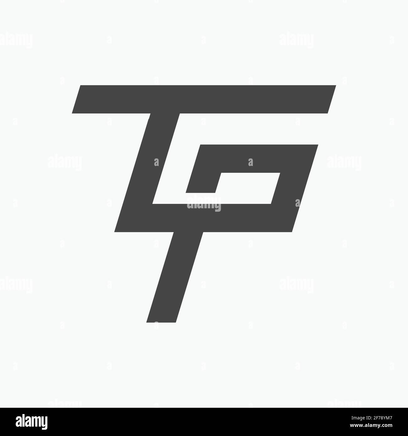 Initial tp letter logo vector template design. Creative abstract letter pt logo design. Linked ...