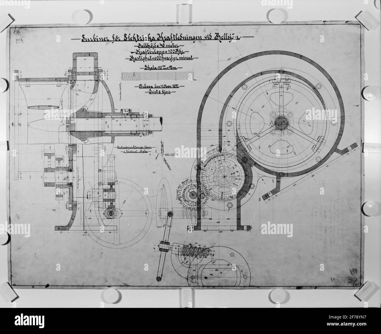 Power plant infrastructure line Black and White Stock Photos & Images ...