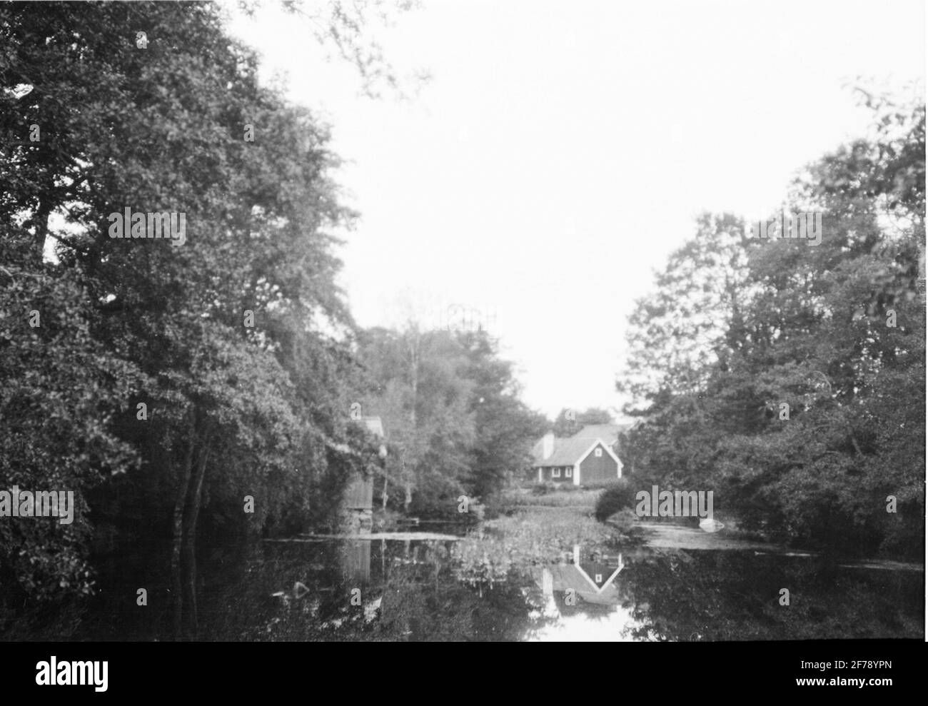 Rural dam Black and White Stock Photos & Images - Alamy
