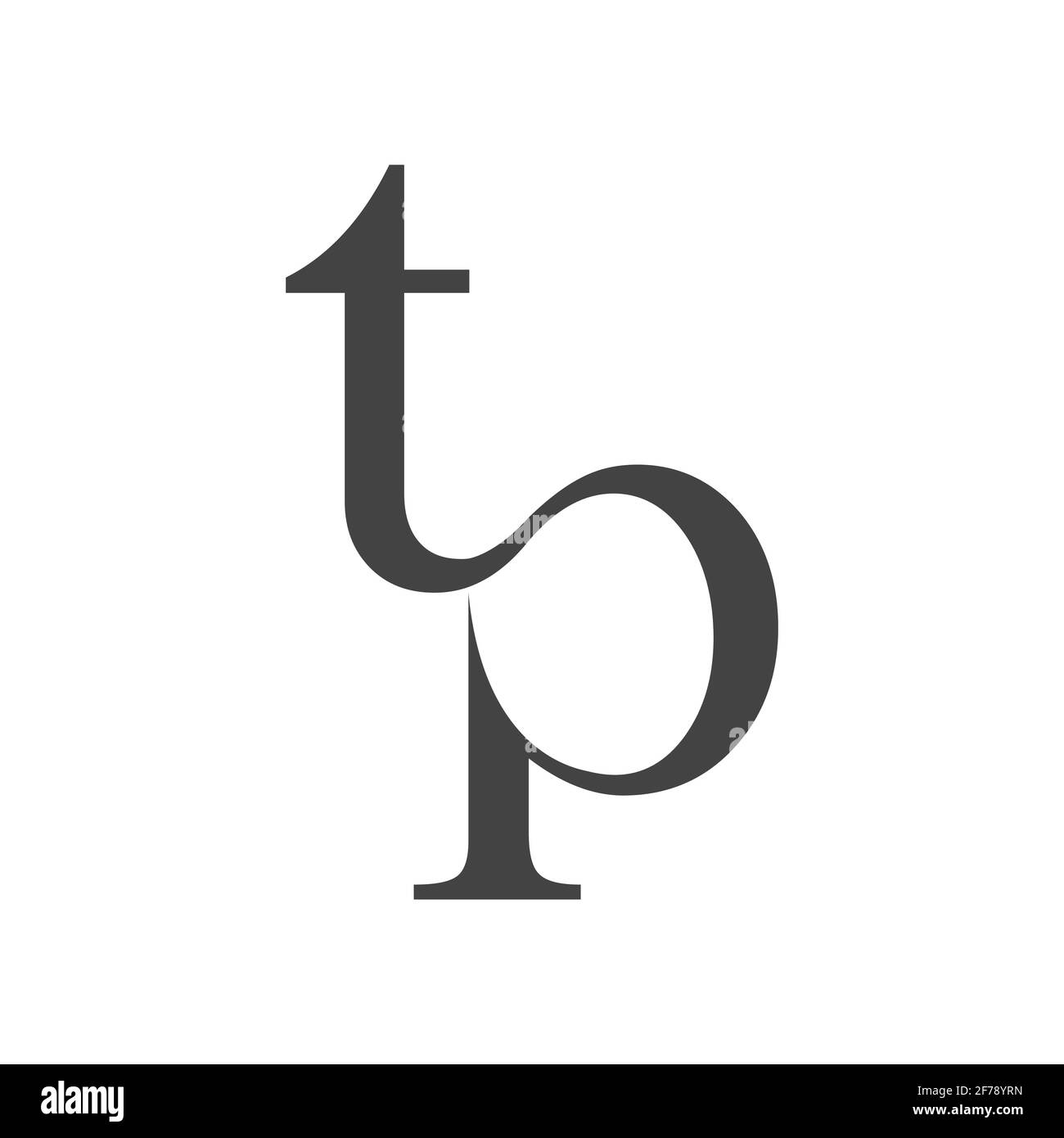 Initial tp letter logo vector template design. Creative abstract letter pt logo design. Linked ...