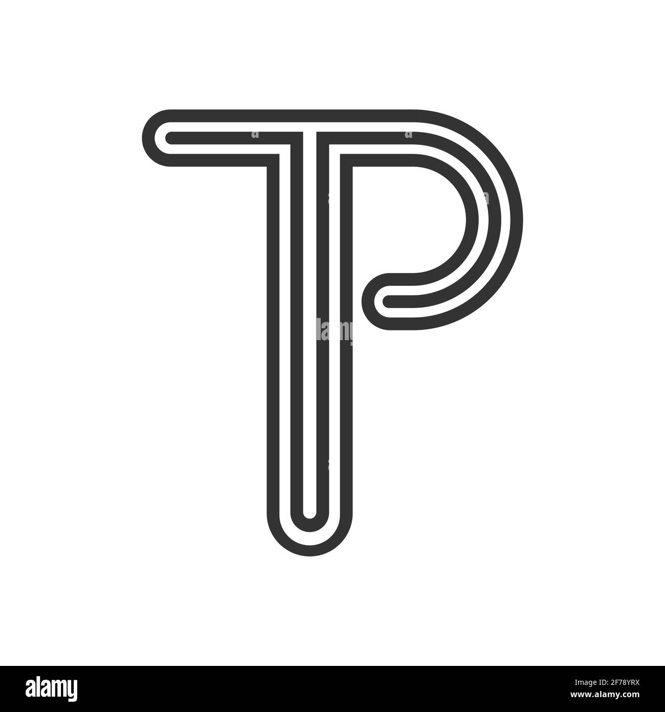 Initial tp letter logo vector template design. Creative abstract letter ...