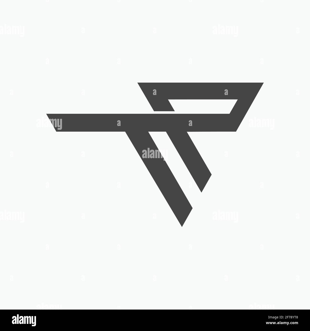 Initial tp letter logo vector template design. Creative abstract letter ...