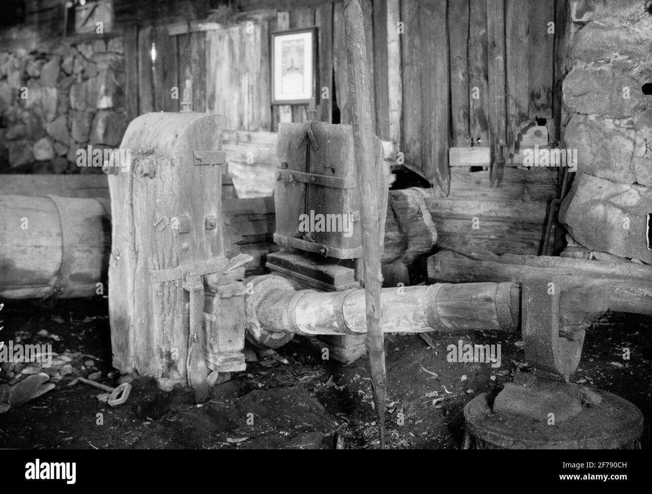 Interior of great smithy. Bundle hammer (lower hammer Stock Photo - Alamy