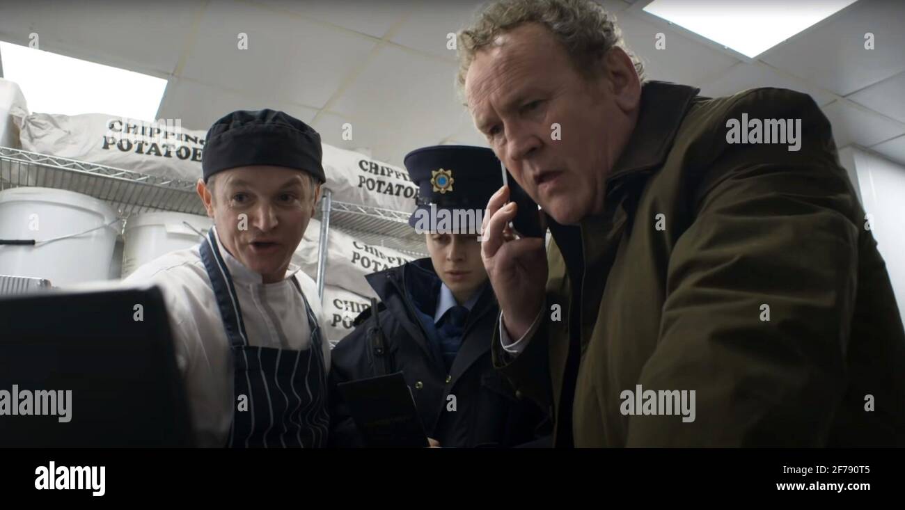 THE LAST RIGHT, from left: Aidan O'Hare, Eleanor O'Brien, Colm Meaney ...