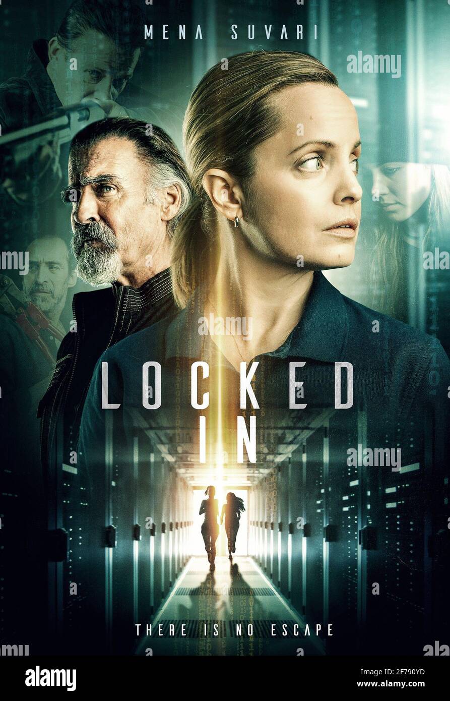 LOCKED IN, poster, center, from left: Costas Mandylor, Jeff Fahey, Mena ...