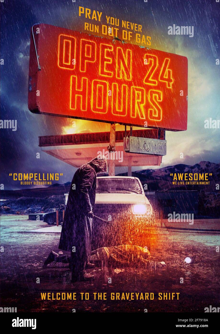 OPEN 24 HOURS, poster, Cole Vigue, 2018. © 4Digital Media /Courtesy ...