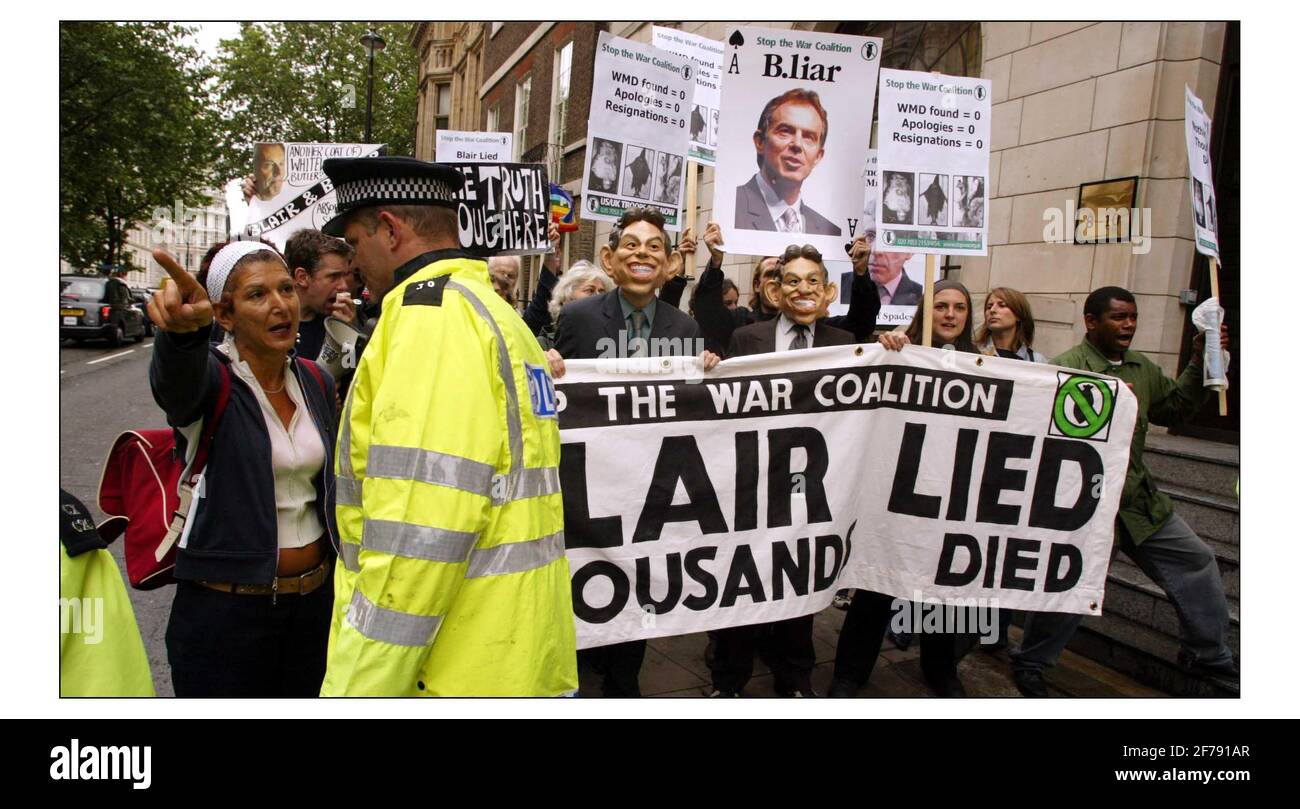 Lord Butler arrives at the press conf to release his report onf ...