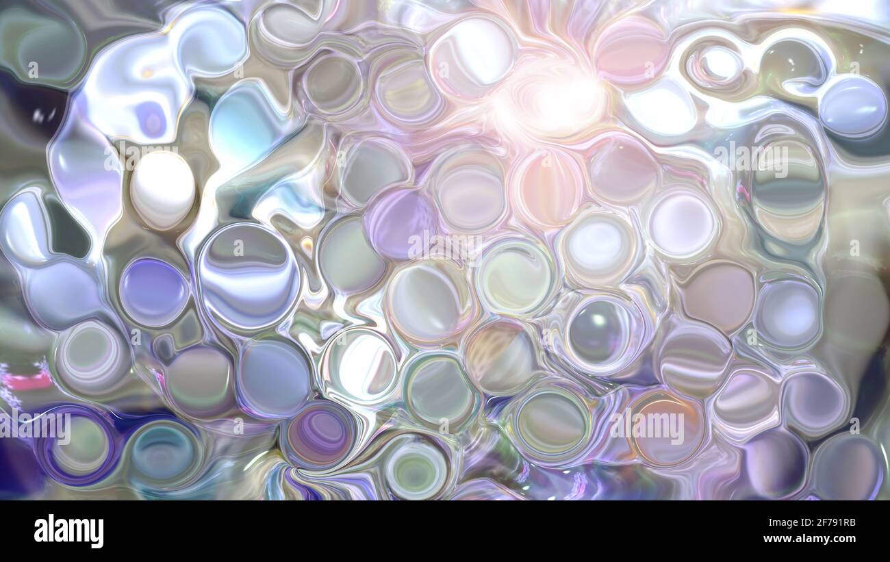 Abstract textured pastel background with bubbles. 3d image, 3d ...