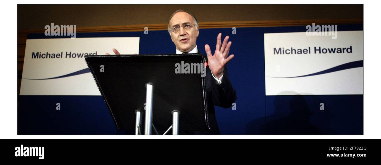 Michael howard the leader of the conservative party hi-res stock ...