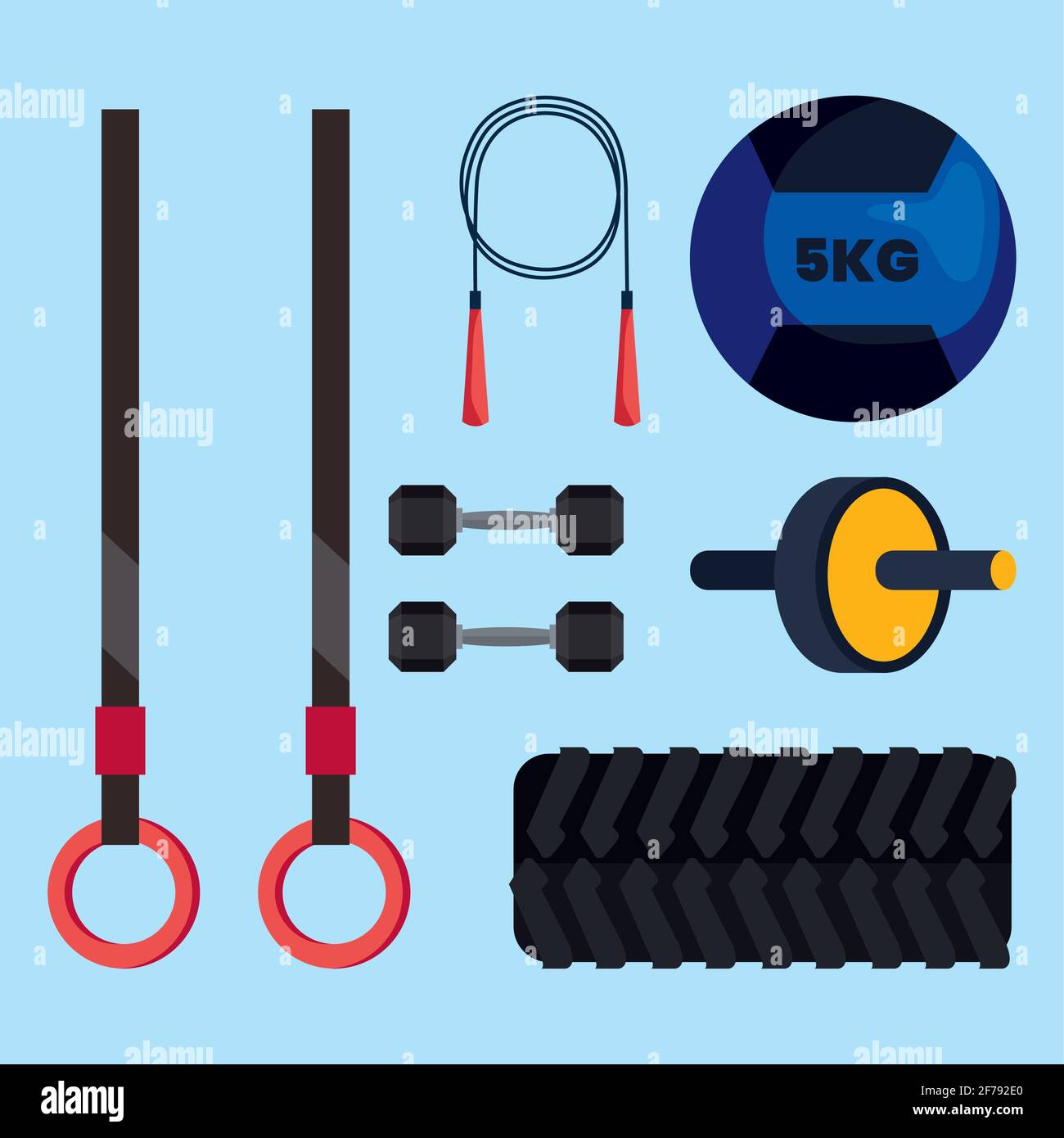 crossfit six icons Stock Vector Image & Art - Alamy