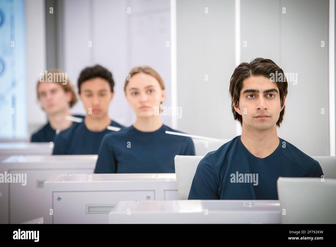 Voyagers Lily Rose Depp Center Of Frame Viveik Kalra Right 2021