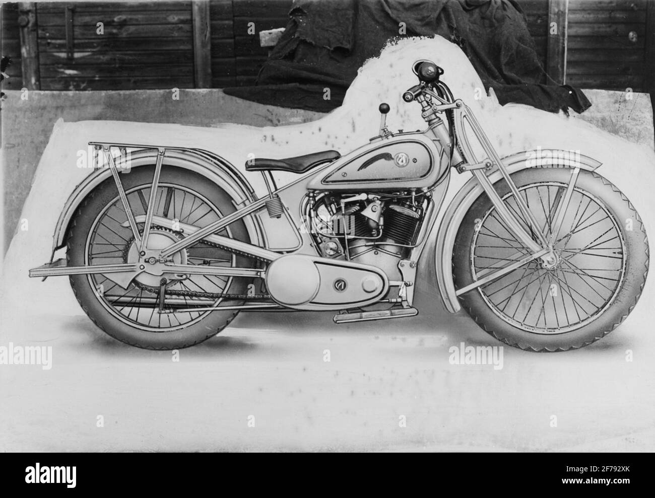 Motorcycle tank Black and White Stock Photos & Images - Alamy