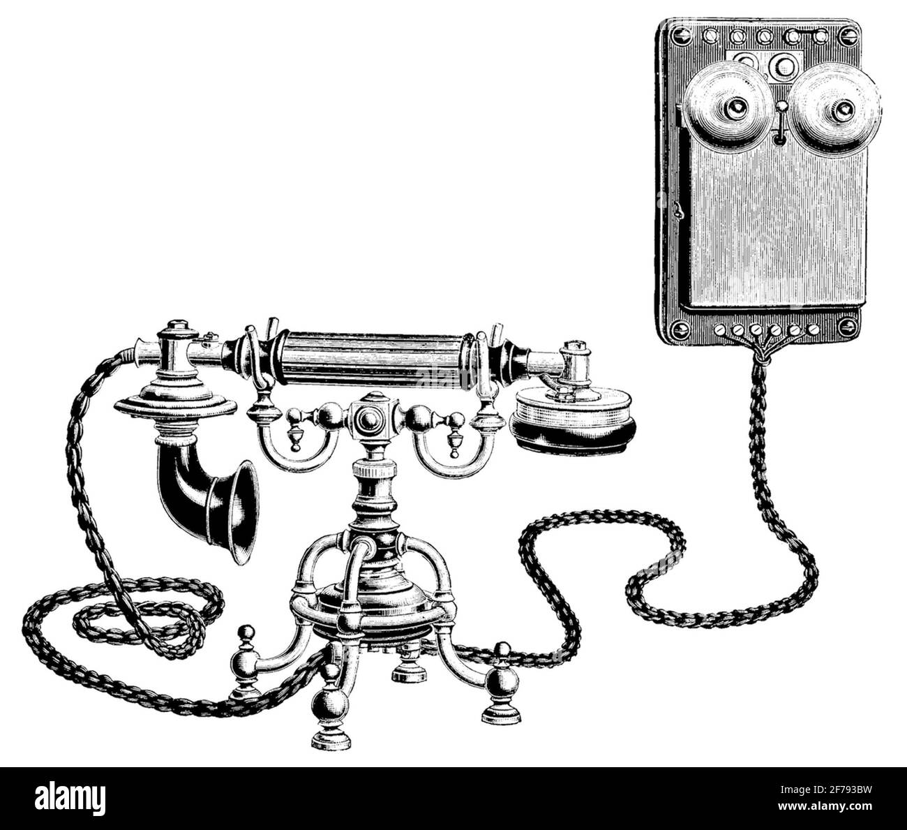 Spider telephone no.388 (CG 1100) from 1904 Stock Photo - Alamy