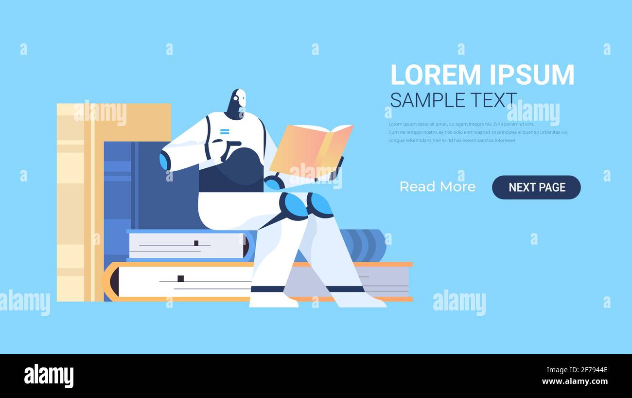 modern robot reading machine learning book artificial intelligence ...