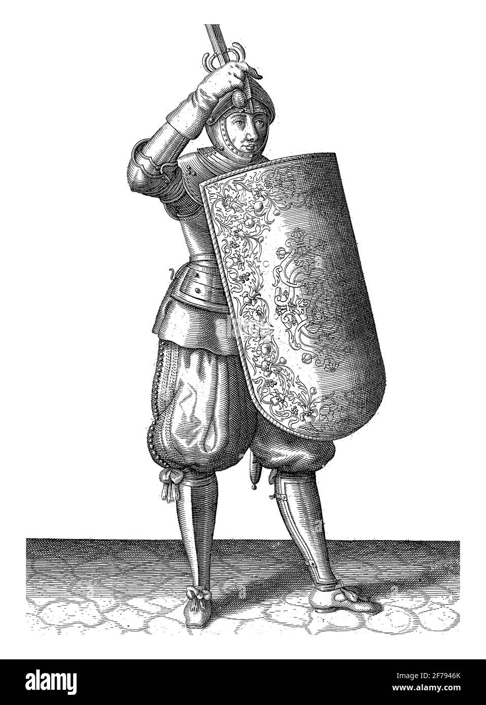 The exercise with the targe and rapier : how the soldier must close the ...