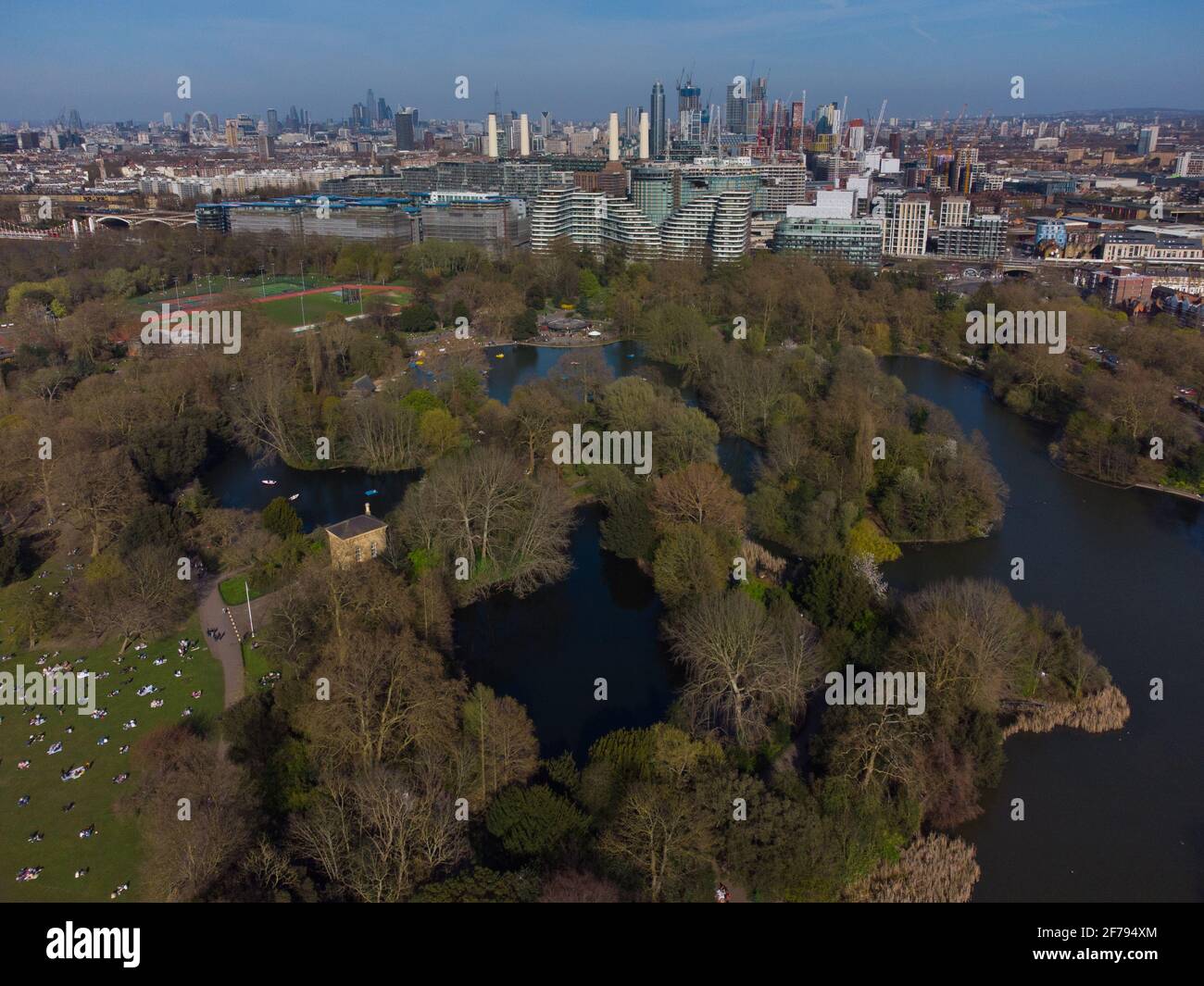Battersea power station aerial hi-res stock photography and images - Alamy
