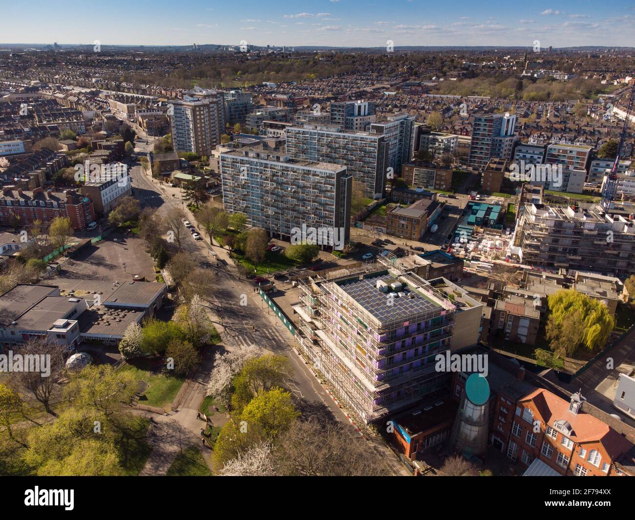 The regeneration of South Kilburn in Brent, London, England Stock Photo ...
