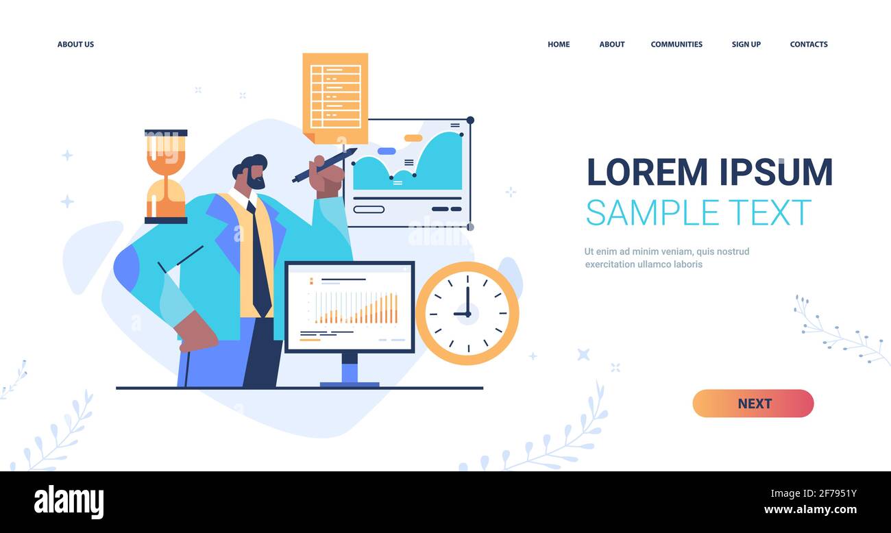 businessman analyzing charts and graphs data analysis process digital ...