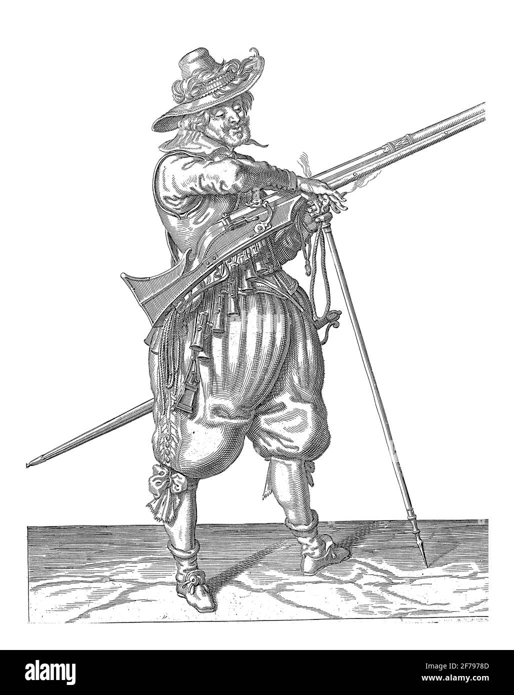 Vintage old musket hand gun Cut Out Stock Images & Pictures - Alamy