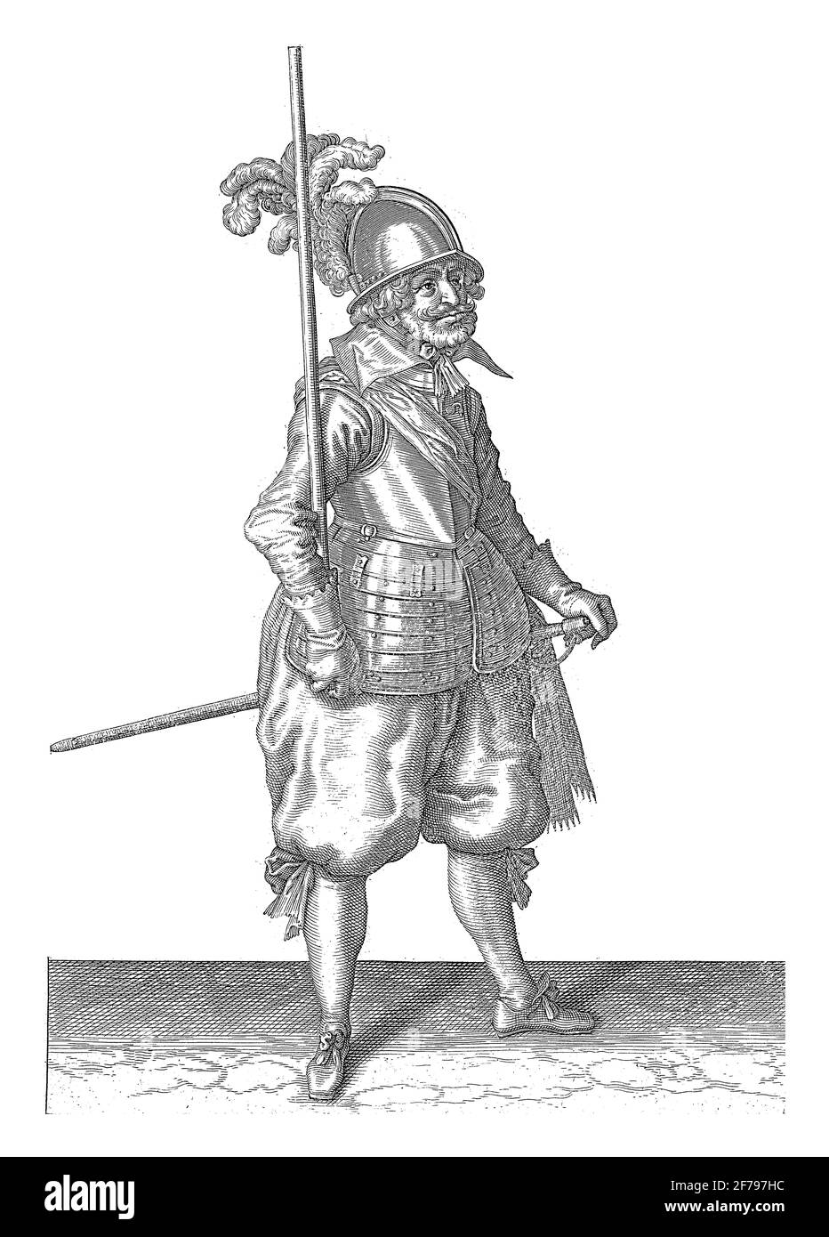A Soldier, Full Length, Carrying a Spear ( lance) in his right hand ...