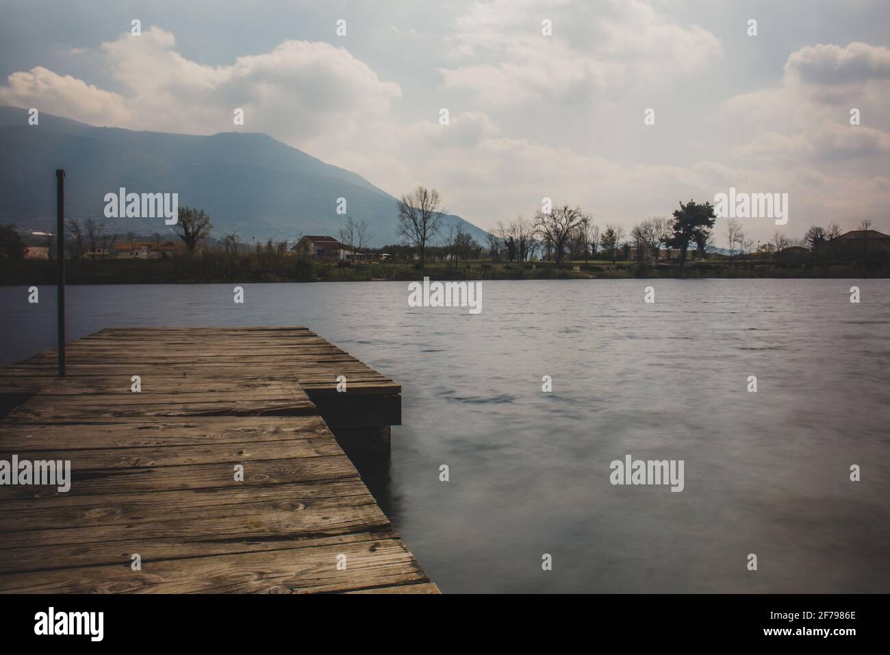 Lake with long exposure Stock Photo - Alamy
