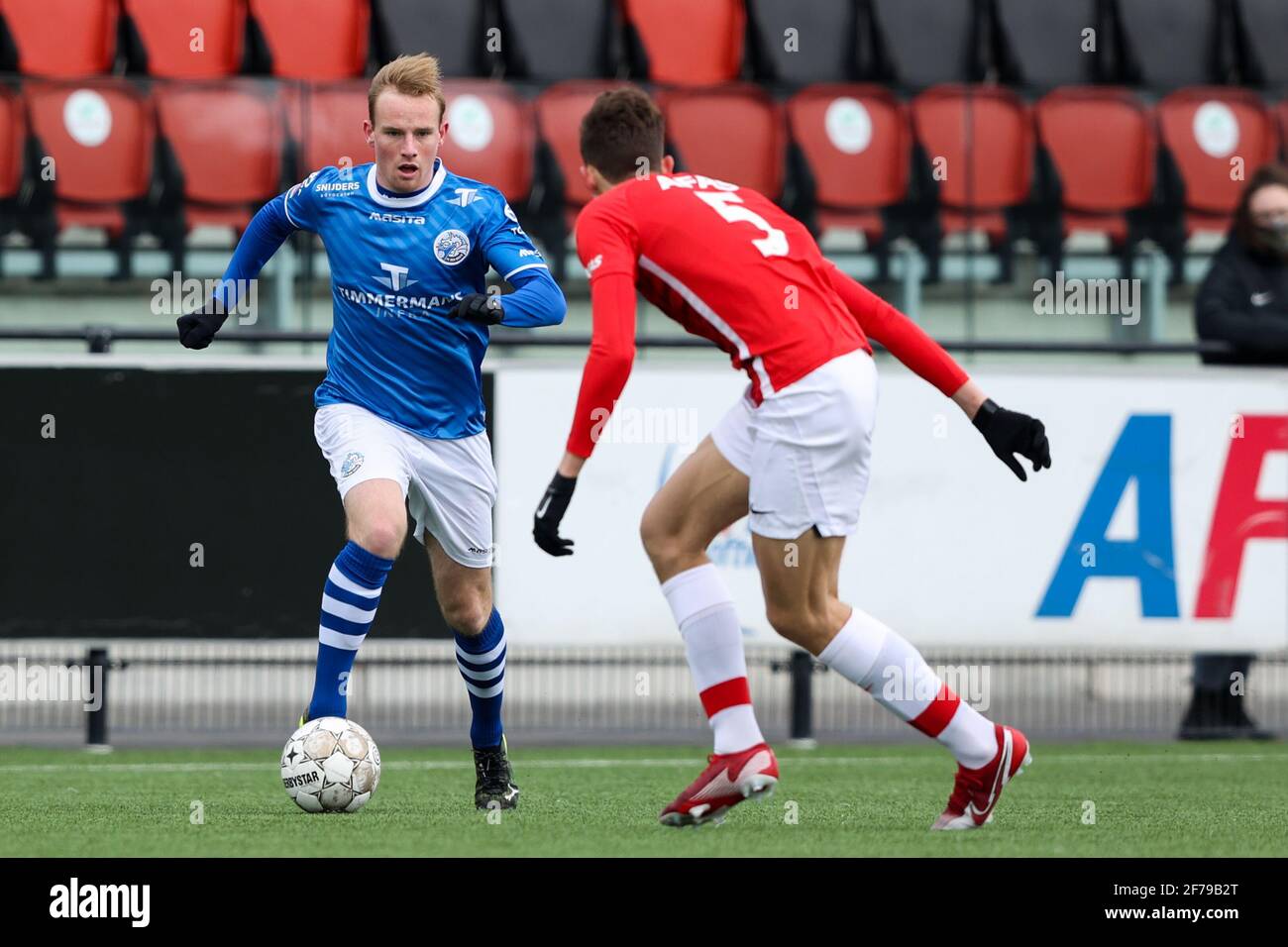 WIJDEWORMER, NETHERLANDS - APRIL 5: Romano Postema of FC Den Bosch ...