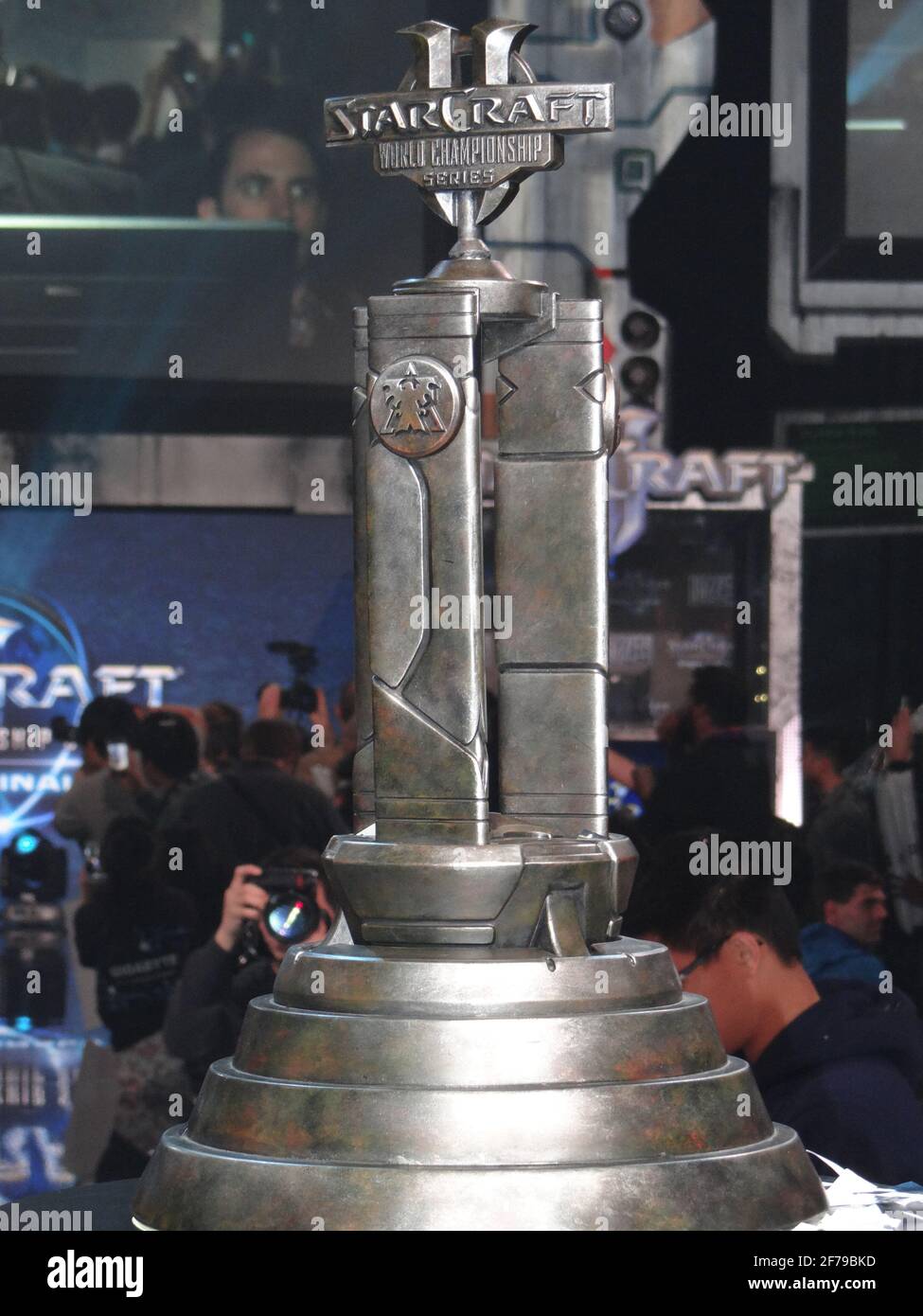 BlizzCon 2013 StarCraft WCS World Finals Trophy Stock Photo - Alamy