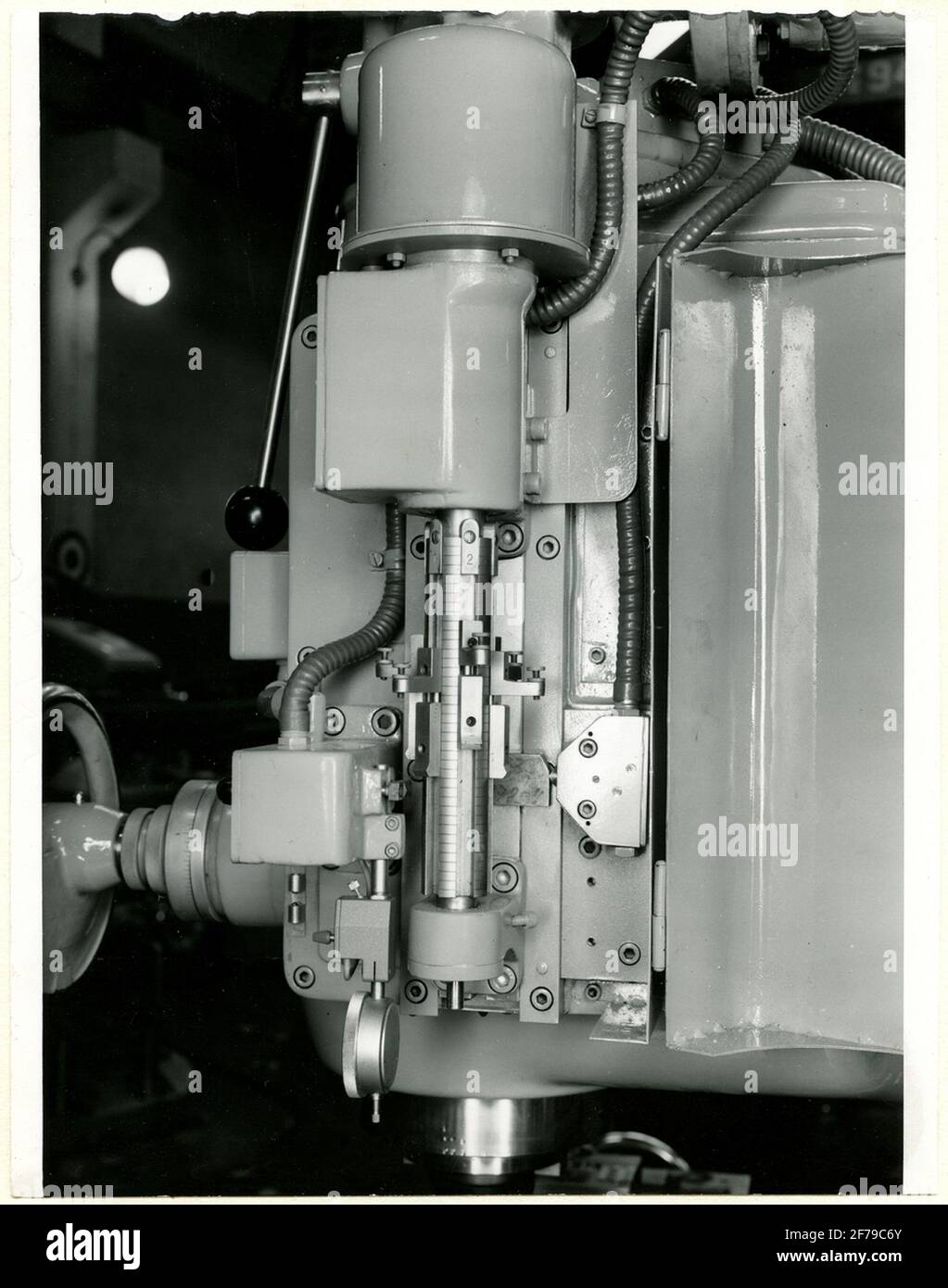 Program-controlled milling machine.Text from the sheet where the ...
