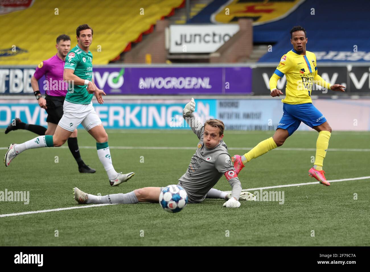 LEEUWARDEN, NETHERLANDS - APRIL 5: Jarchinio Antonia of SC Cambuur ...