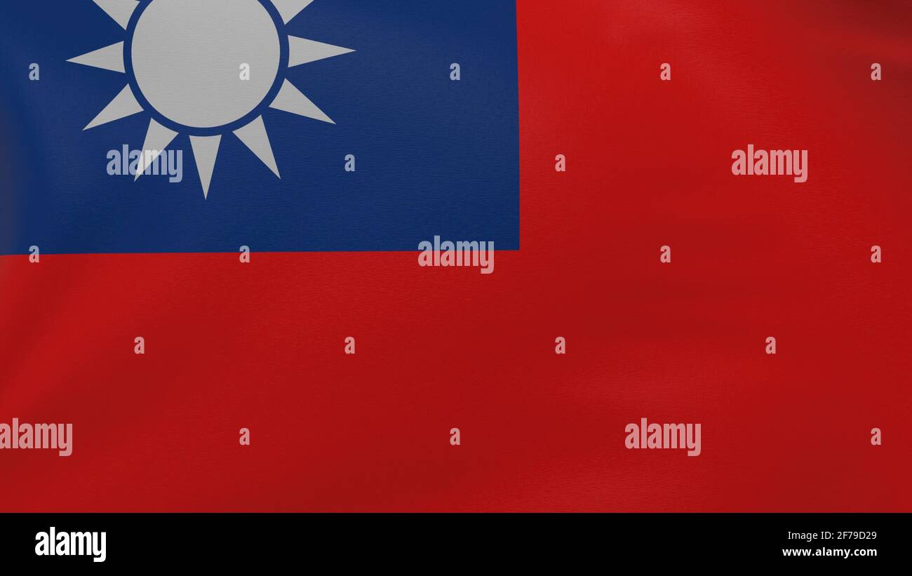 Taiwan flag background. National flag of Taiwan texture Stock Photo - Alamy