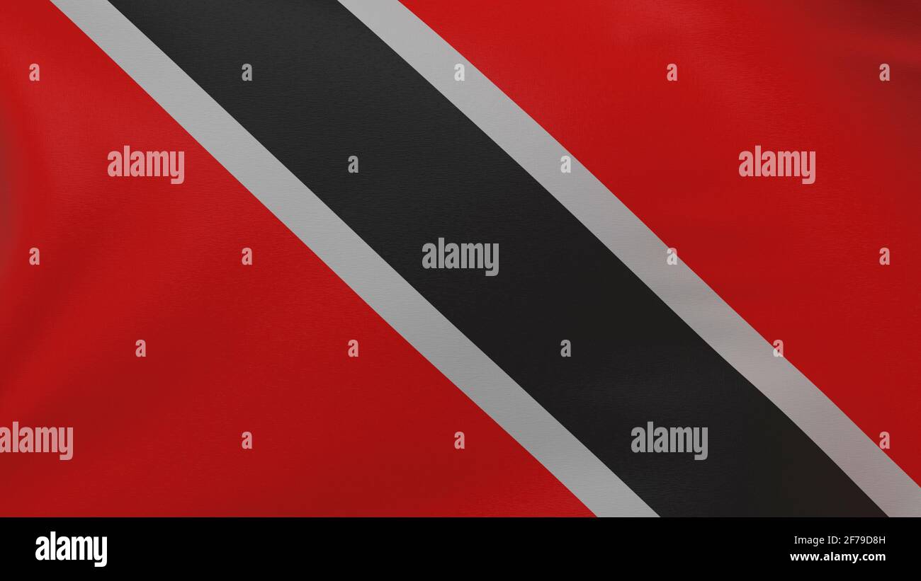 Trinidad and Tobago flag background. National flag of Trinidad and ...